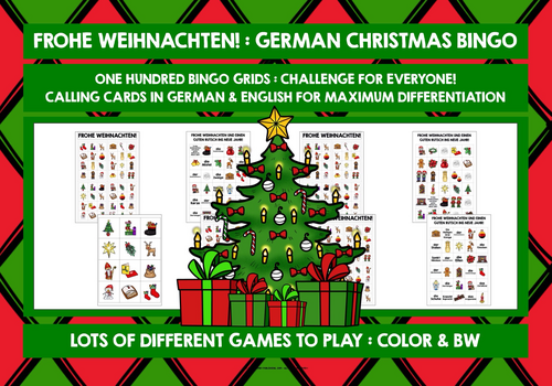 GERMAN CHRISTMAS BINGO | Teaching Resources