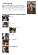 Suffragette Film, Student Worksheets | Teaching Resources