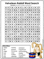 Velveteen Rabbit Word Search - Hard | Teaching Resources