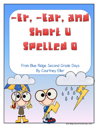 Er, Ear Word Work Phonics Activities | Teaching Resources