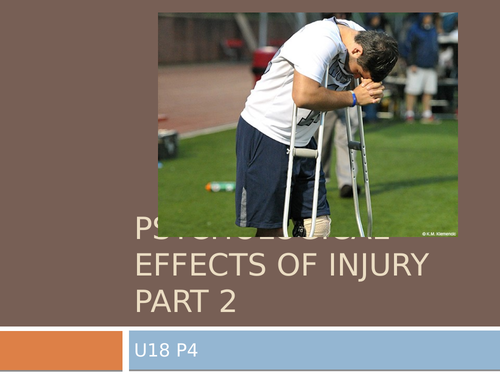 Unit 18 Sports Injuries | Teaching Resources