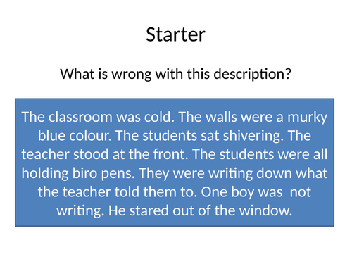 Sentence types in narrative writing | Teaching Resources