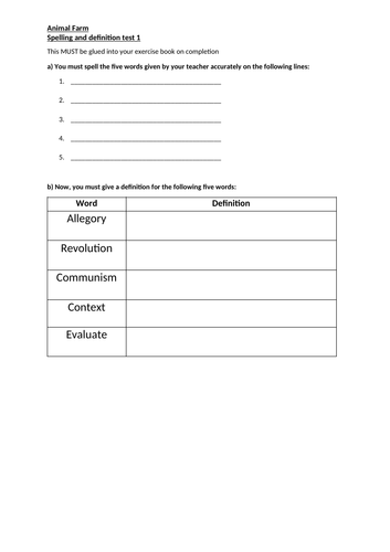 Developing Characters - Animal Farm | Teaching Resources