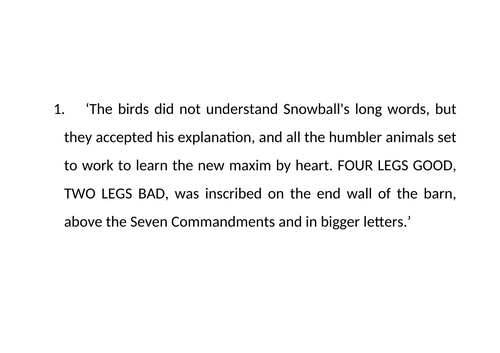 Animal Farm - Chapter 4 | Teaching Resources