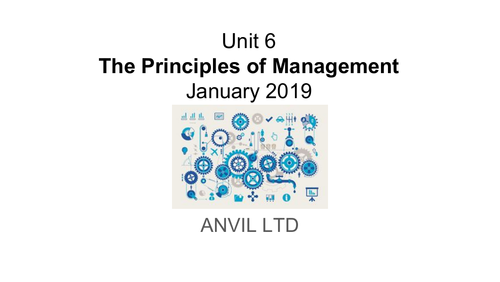Unit 6 Principles of Management Part A Case Study/Revision Guide ...