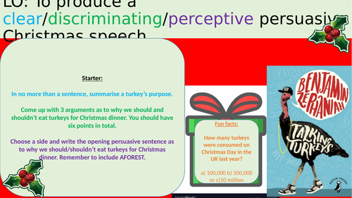 Christmas Dinner - Persuasive Writing Lesson | Teaching Resources