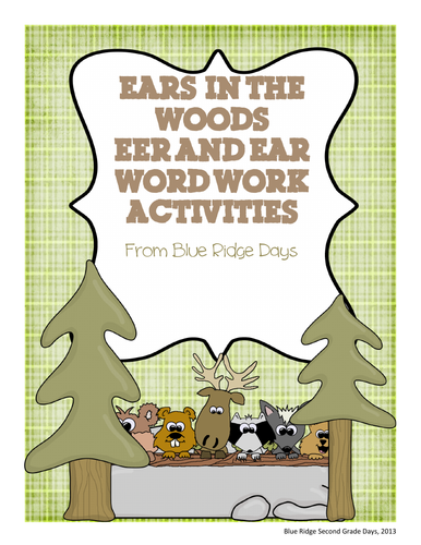 R Controlled Ear and Eer Word Work Phonics | Teaching Resources