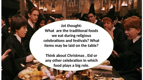 Christmas dinner- Descriptive writing KS3/Low ability KS4- Harry Potter ...