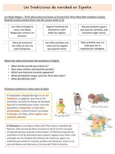 Las tradiciones de Navidad en España | Teaching Resources