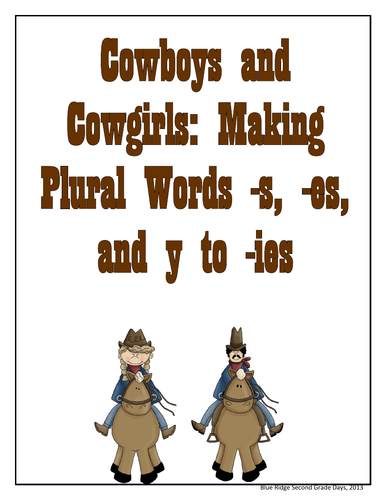 Add -S, -Es, and -Ies To Make Words Plural Word Work | Teaching Resources