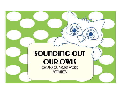 OU and OW Word Work Phonics | Teaching Resources