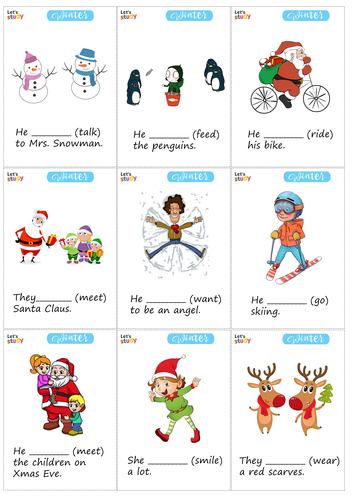 Winter time (Simple Present) | Teaching Resources