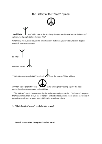 What is a symbol? - Symbolism Lesson Ethics/RE | Teaching Resources