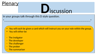 Oracy activity | Teaching Resources