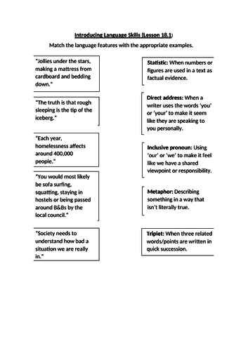GCSE English Language - Language (AQA: Paper two, Question 3 ...