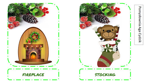 Christmas vocabulary flash cards | Teaching Resources