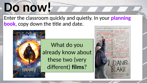 AQA Media Studies CSP (Film Industry - 'Doctor Strange' & 'I, Daniel ...