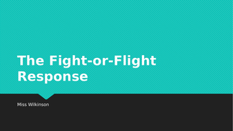 Fight or Flight Response - Biopsychology (AQA) | Teaching Resources
