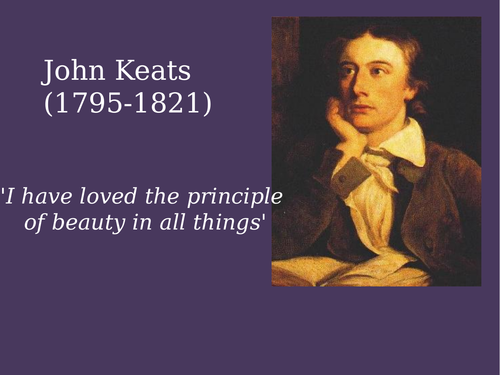 PPT - John Keats - Chapman's Homer | Teaching Resources