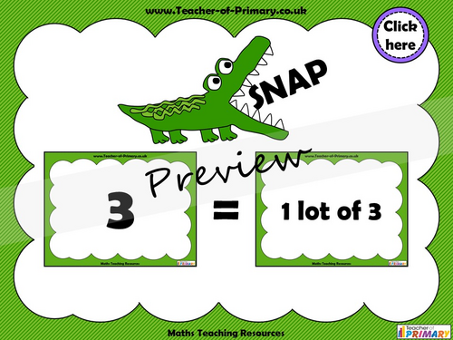 Three Times Table Snap | Teaching Resources