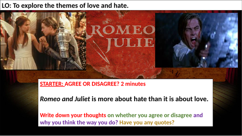 Explorations of love and hate in Romeo and Juliet | Teaching Resources