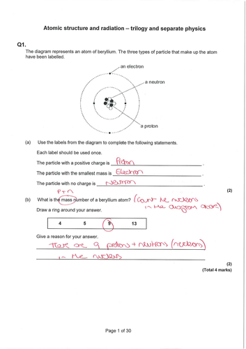 GCSE Physics Revision - Chapter 4 Radiation and Nuclear Physics ...
