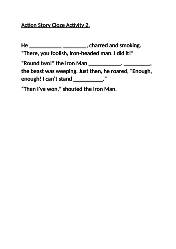 KS2 Writing Unit - The Iron Man - Adventure Story - Year 3,4, 5, 6 ...