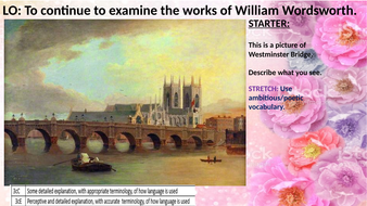 Composed Upon Westminster Bridge by William Wordsworth | Teaching Resources