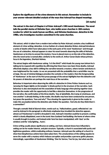 AQA English Literature Spec B Elements of Crime Writing Model Answer ...