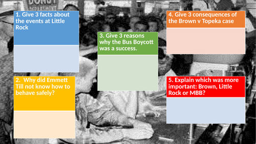 Civil Rights. Greensboro. Edexcel GCSE Conflict at Home and Abroad ...