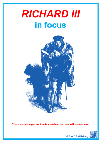 Richard III in Focus Poster and Worksheet Pack Sample Pages | Teaching ...