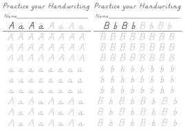 Practice HANDWRITING and forming LETTERS & NUMBERS 44 Worksheets ...