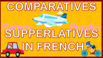 Comparatives and Superlatives in French | Teaching Resources