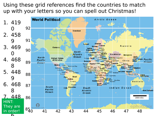 Christmas Geography KS3 lesson - Longitude and Latitude | Teaching ...