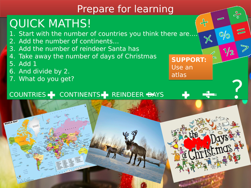 Christmas Geography KS3 lesson - Longitude and Latitude | Teaching ...