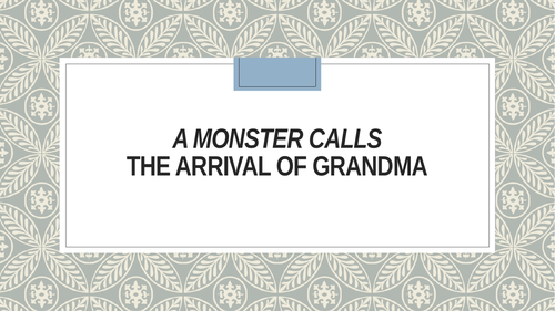 A Monster Calls - Complete SoW | Teaching Resources