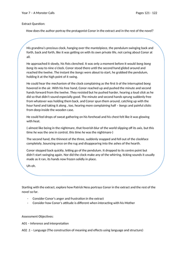 A Monster Calls - Complete SoW | Teaching Resources