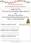 Christmas Comprehension | Teaching Resources