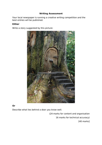 15 AQA Paper 1 Style Writing to Narrate/Describe Assessments | Teaching ...