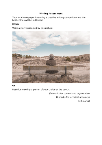 15 AQA Paper 1 Style Writing to Narrate/Describe Assessments | Teaching ...