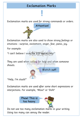 Question Mark and Exclamation Mark | Teaching Resources