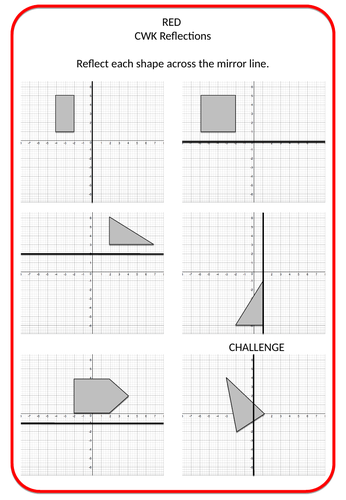 RAGE Reflections Worksheets | Teaching Resources
