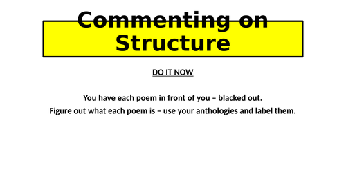 Full Scheme of Work: Power and Conflict Anthology | Teaching Resources