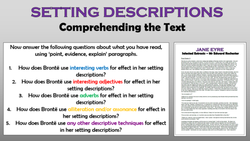 Jane Eyre - Setting Descriptions! | Teaching Resources