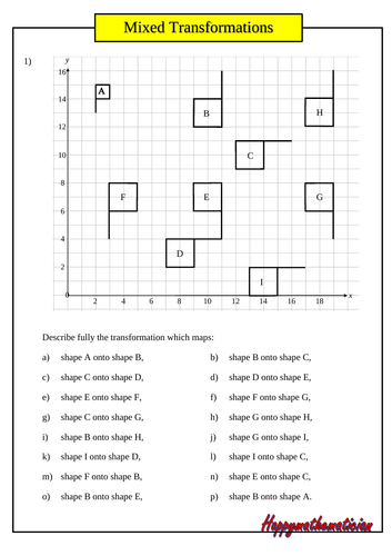 Mixed Transformations | Teaching Resources