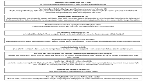 The Trial and Execution of Mary, Queen of Scots | Teaching Resources