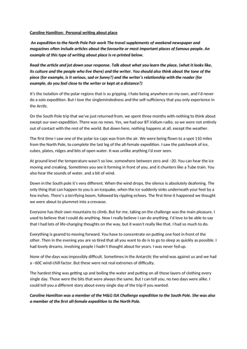 Travel Writing KS3 based on AQA English Language Paper 2 | Teaching ...