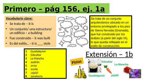 A Level Edexcel - La influencia musulmana en España - to support the ...