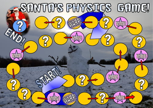 SANTA'S PHYSICS CHRISTMAS QUIZ BOARD GAME! | Teaching Resources