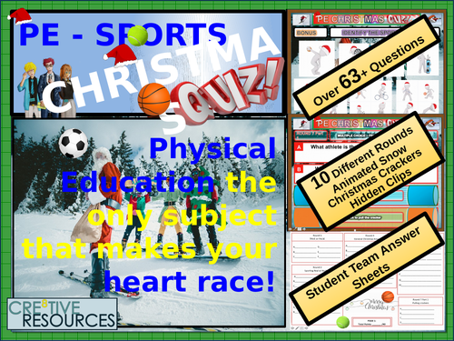 PE Christmas Quiz | Teaching Resources